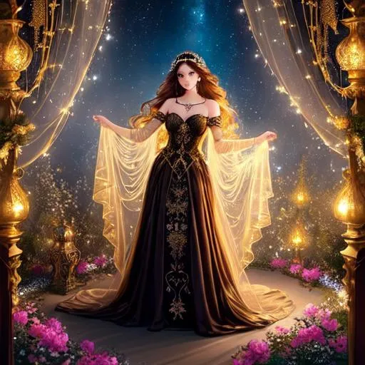 Chiaroscuro, full-body painting of a beautiful pale-... | OpenArt