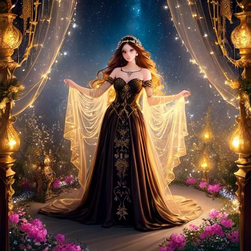 Chiaroscuro, full-body painting of a beautiful pale-... | OpenArt