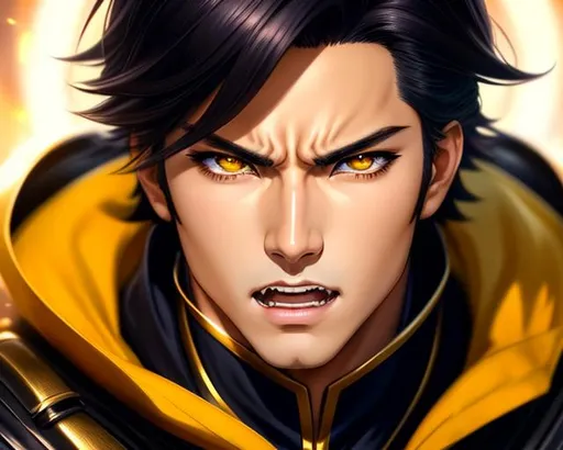 Close-up portrait of a {male}, male, guy, symmetrica... | OpenArt