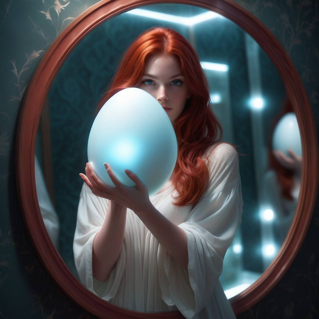 Beautiful ethereal, otherworldly face