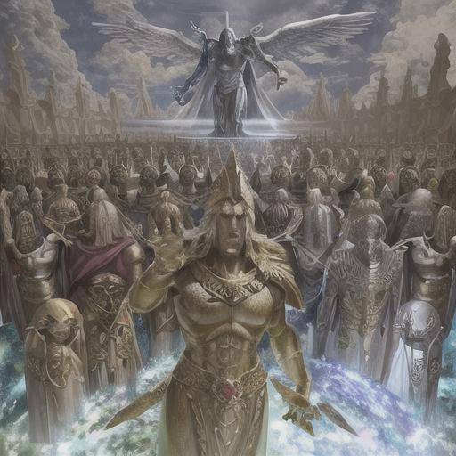 The gods of mankind gather against the God of heaven...