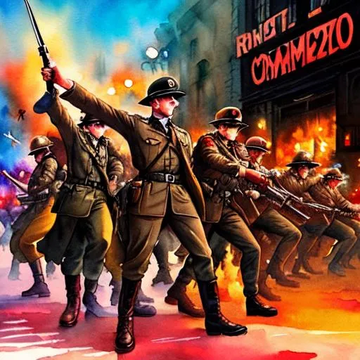 Comic book illustration, full shot, watercolors 192... | OpenArt