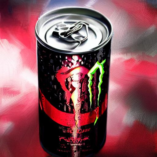 aluminian can of monster energy drink, intricate and... | OpenArt