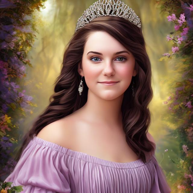 beautiful young adult princess portrait | OpenArt