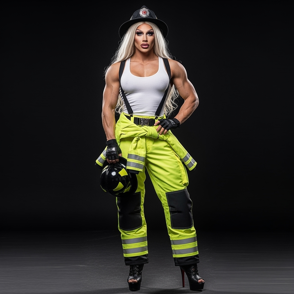 Gorgeous muscular 35-year-old Swedish drag queen god...