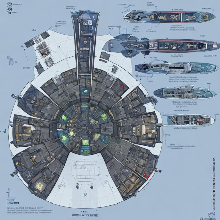 The deckplans of an alien spaceship at Area 51.
