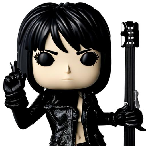 Funko pop joan jett figurine, made of plastic, produ...