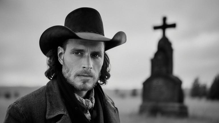 Old West graveyard at night, Midnight Lighting, Phot... | OpenArt