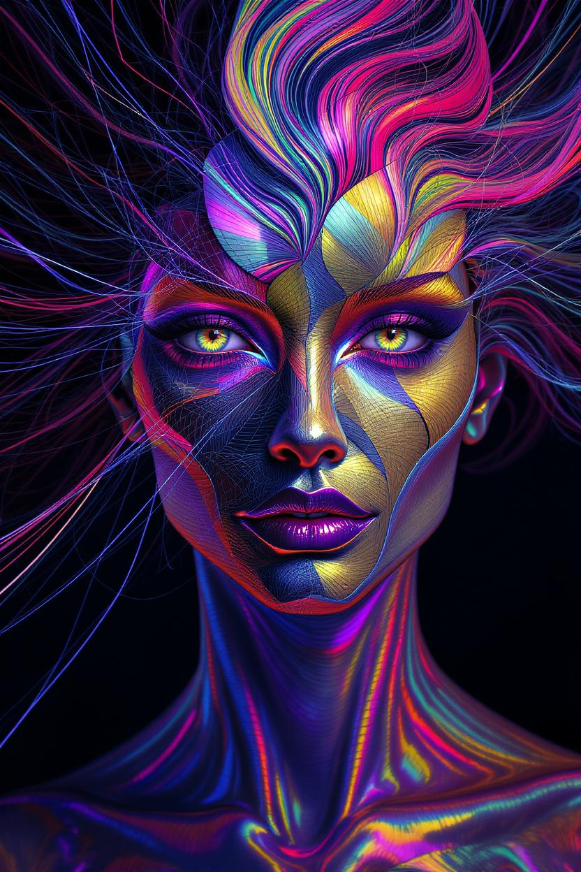 Her face is a hypersurface of constant topological t...