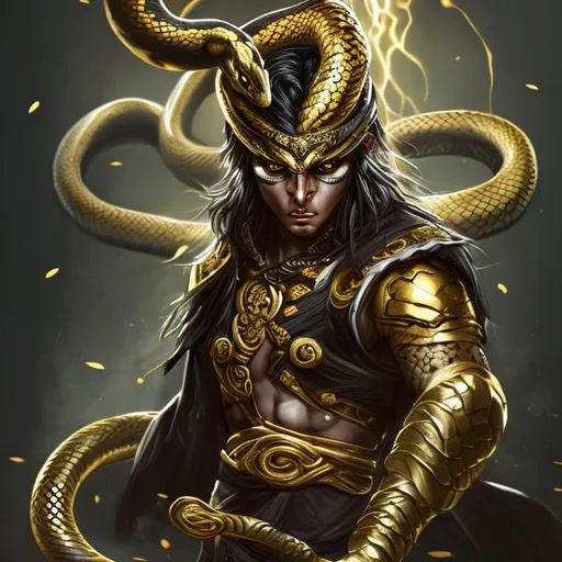 cute baby young man gold, very white scarred skin,... | OpenArt