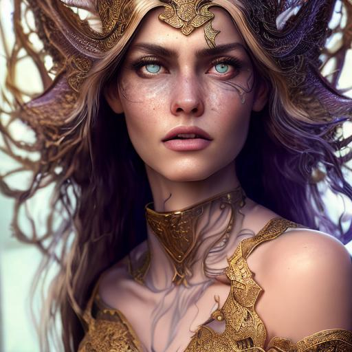 Full body hero shot, extremely beautiful elven, femi...