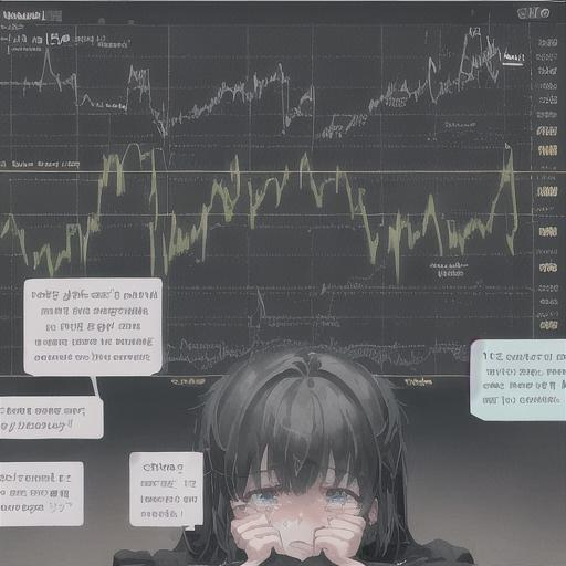 Finance, staring at Finance chart, tears, cry, sad,... | OpenArt