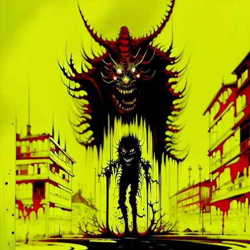 "Demons!!!", negative black and white Speedpaint wit... | OpenArt