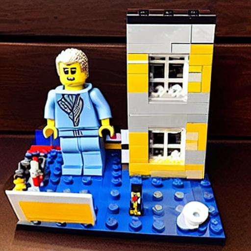 box of the joe biden lego set box