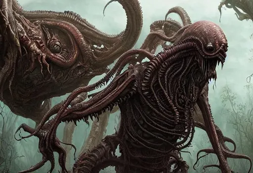 Dark art, giant cthulhu-like god concept art, openar... | OpenArt