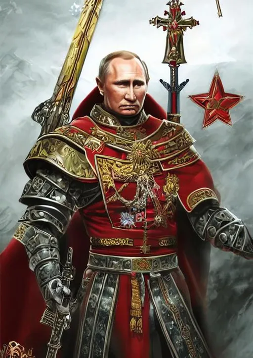fantasy detailed illustration Vladimir Putin, Russia... | OpenArt