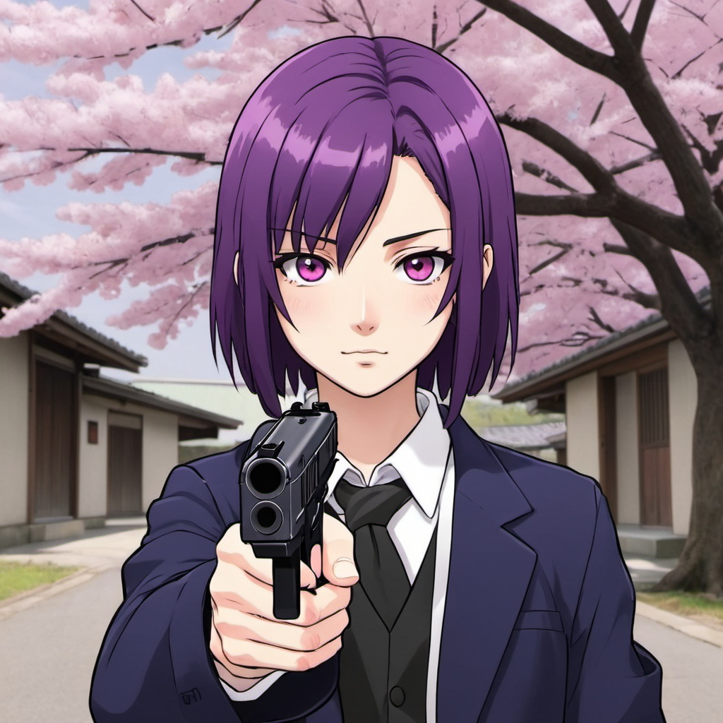 Me with a Glock a sakuras head in anime style then...