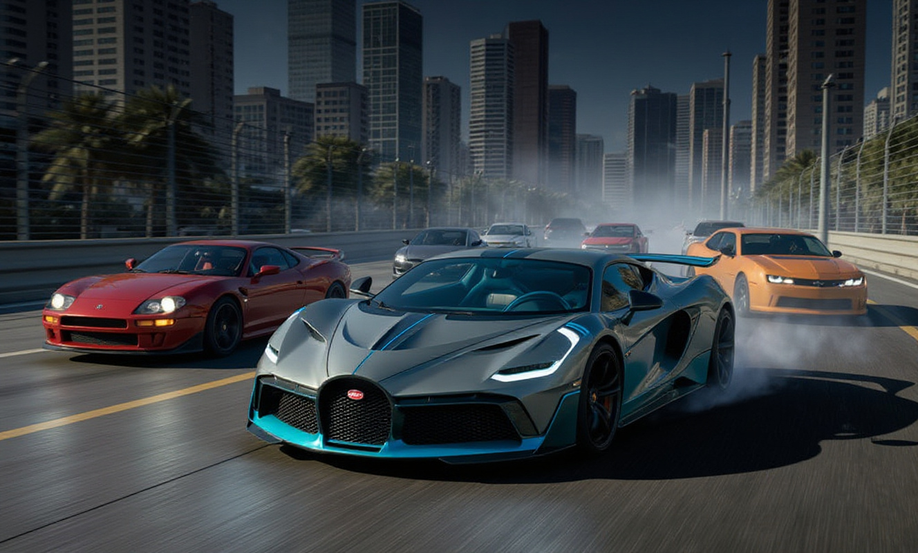 A drifting car game where you drift in the city in 1...