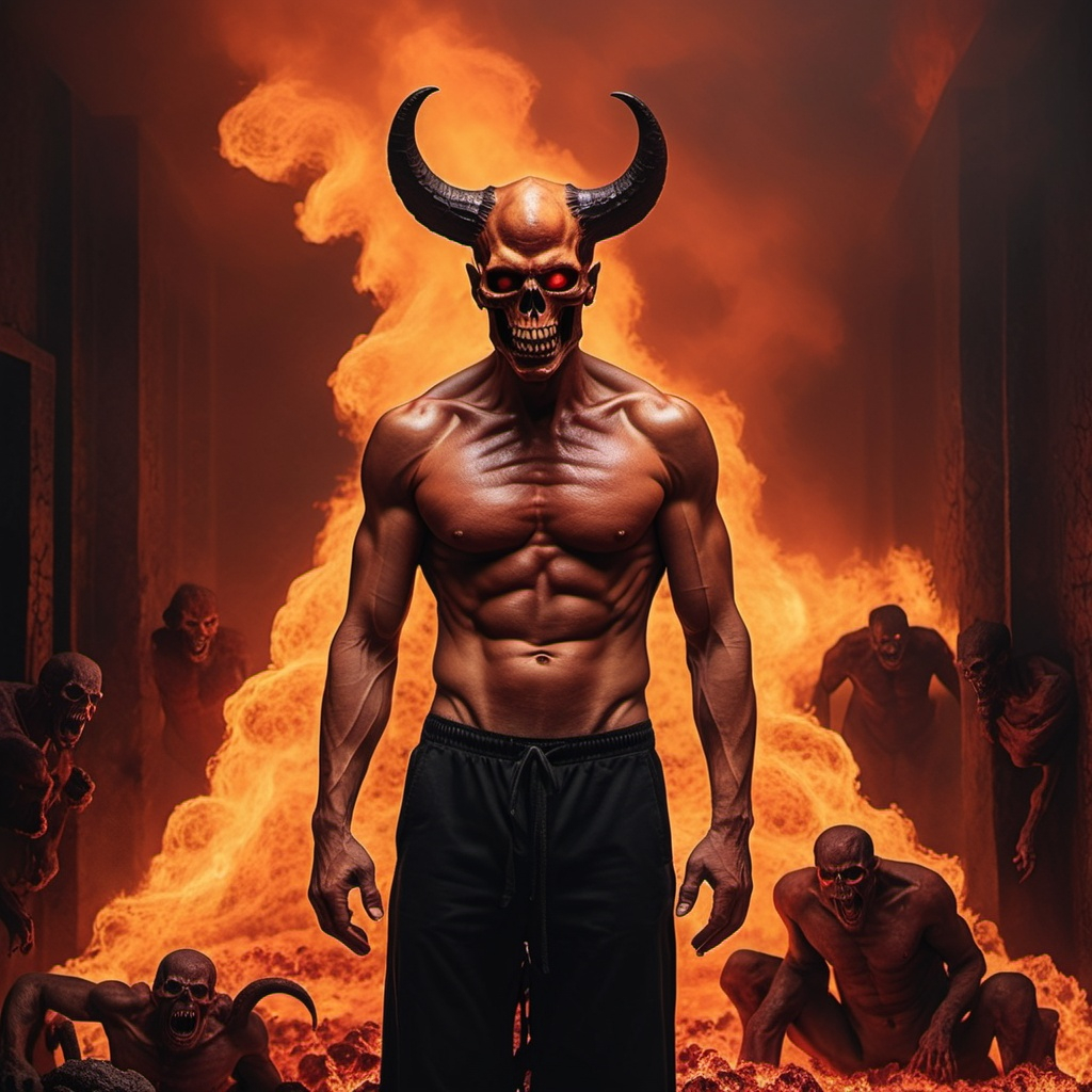 make a photo of hell