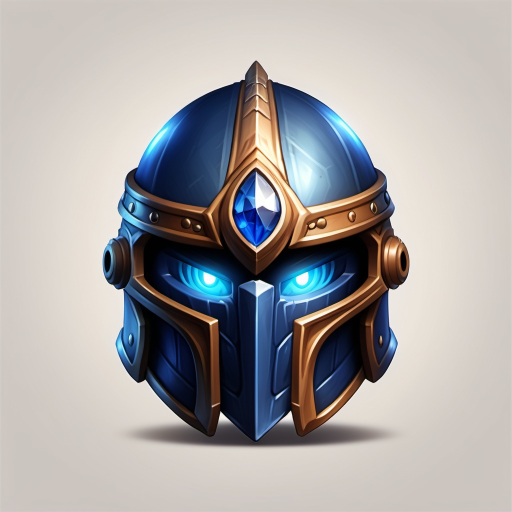 Default Icon of helmet facing forward for character...