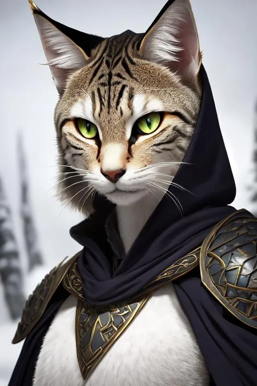khajiit from skyrim, anthro cat character | OpenArt