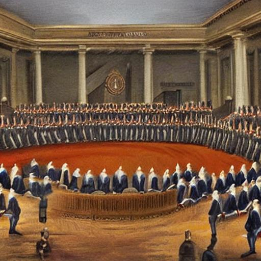 lphotorealistic picture of parliament in an alternat...