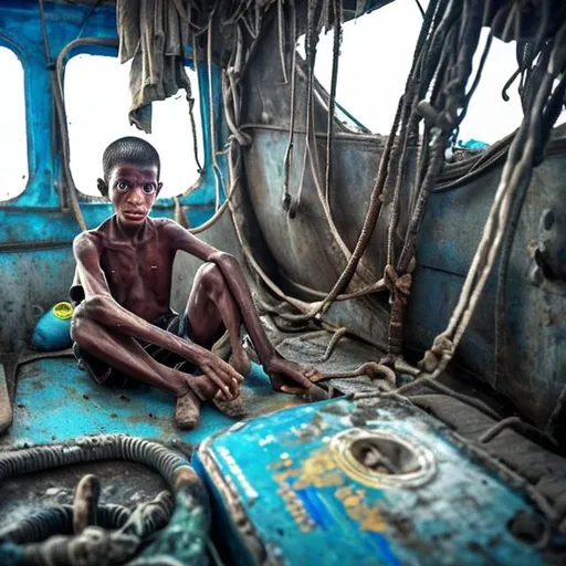 A boy who is very poor and dying because of lack of...