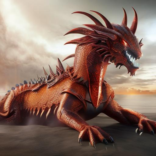 A.i. God in dragon form, 6k resolution