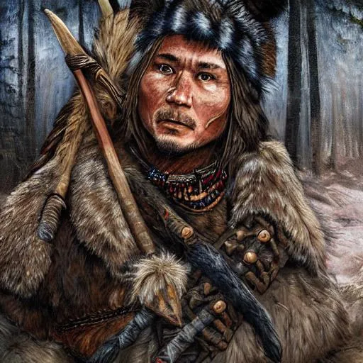 portrait of human male Tanned skin, dark hair and ey... | OpenArt