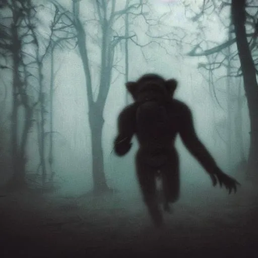 eerie humanoid creature roaming a eerie wonderland,... | OpenArt