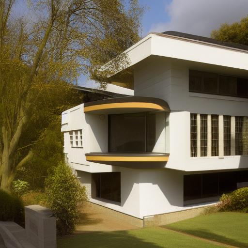 post-modern designed house Art Deco, Andrew Lloyd Wr... | OpenArt