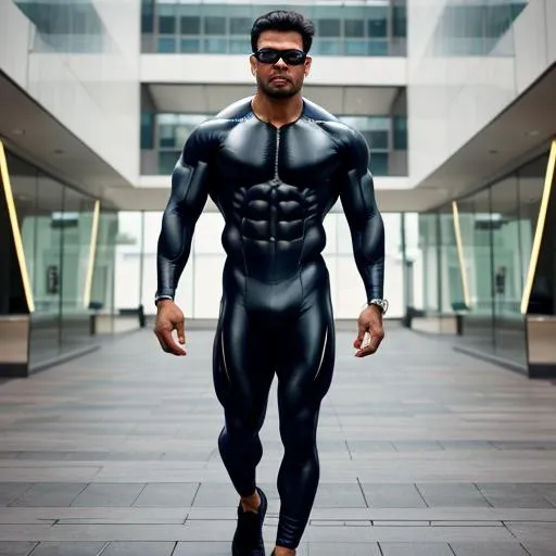 (full body shot) of a Muscular male secret agent and... | OpenArt