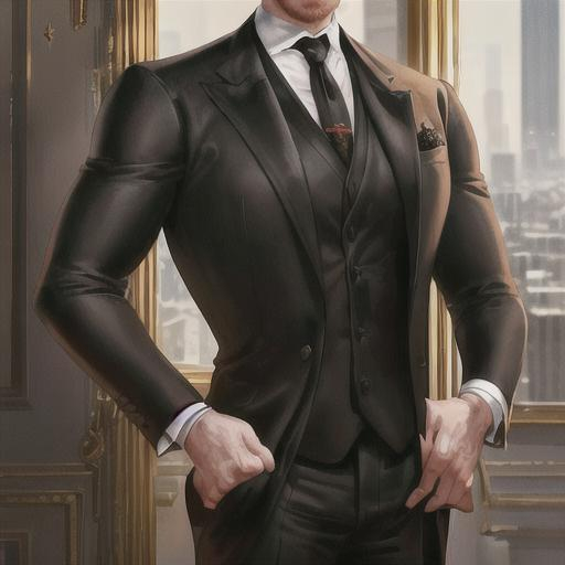 SamDoesArt, young man, manly, muscular, rich, old mo... | OpenArt