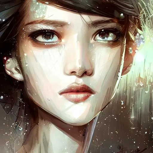 portrait of a semi beautiful women ,very pretty,, he... | OpenArt