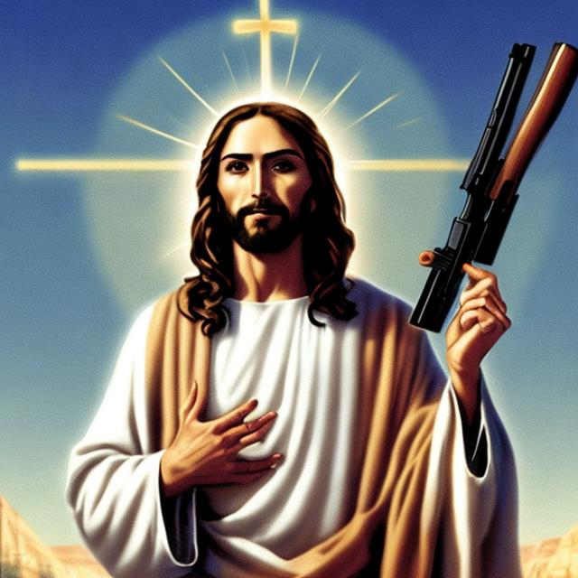 Jesus with a gun