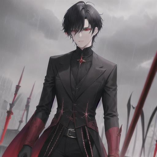 Fantastical, main vilain A tall man with short black...