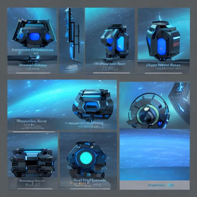 Interstellar Innovations, back and blue color