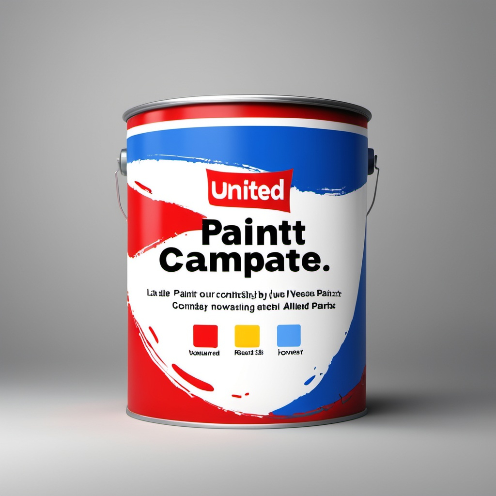 Create an advert of a paint company called United Pa...