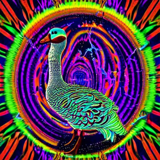 Goose psychedelic | OpenArt