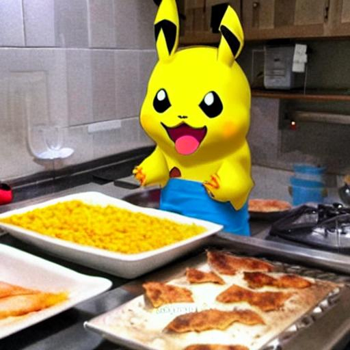 Pikatchu cocinando | OpenArt