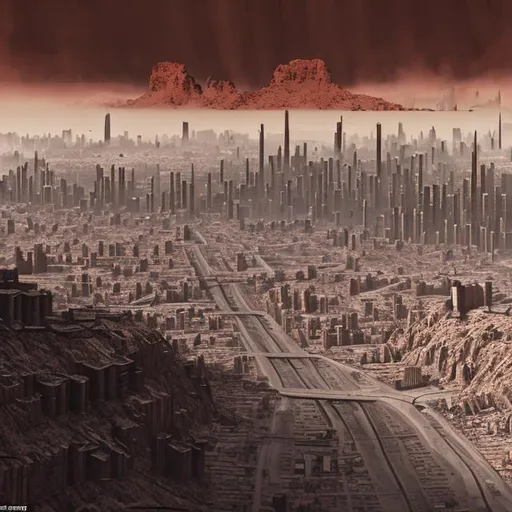 trench warfare, urban, city, slums, trenches, desert... | OpenArt