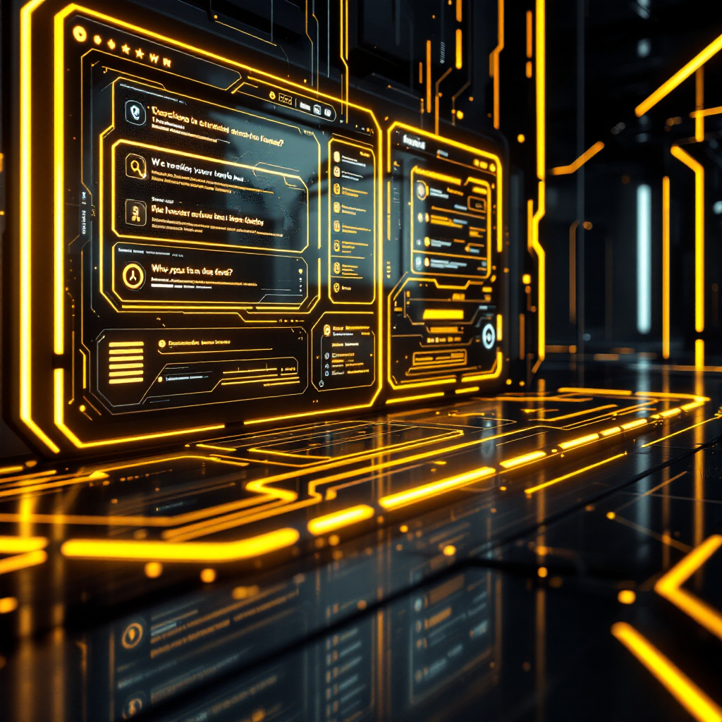 Colors: (black, grey, yellow), technology questionnaire