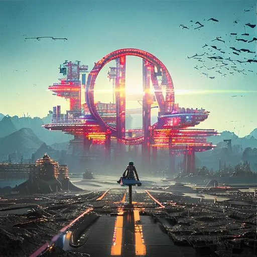 As you step into the time machine, you are transport... | OpenArt