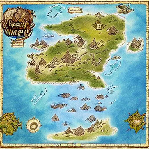Fantasy world map | OpenArt
