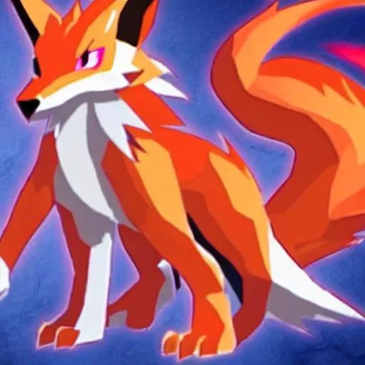 Dragon ghost type pokemon that looks like a fox