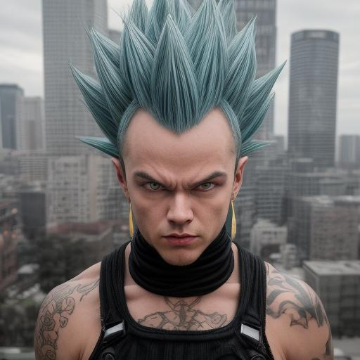 Cyberpunk Vegeta, uhd, 12k, devil, bad, man, Majin V...