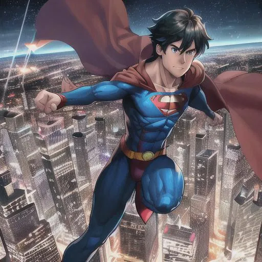 Samurai armor Superman anime artstyle | OpenArt