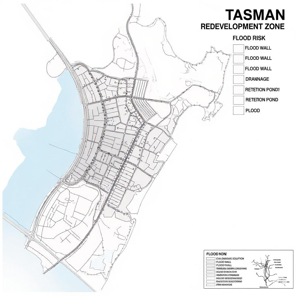 A topographic map reveals a meticulously planned urb...