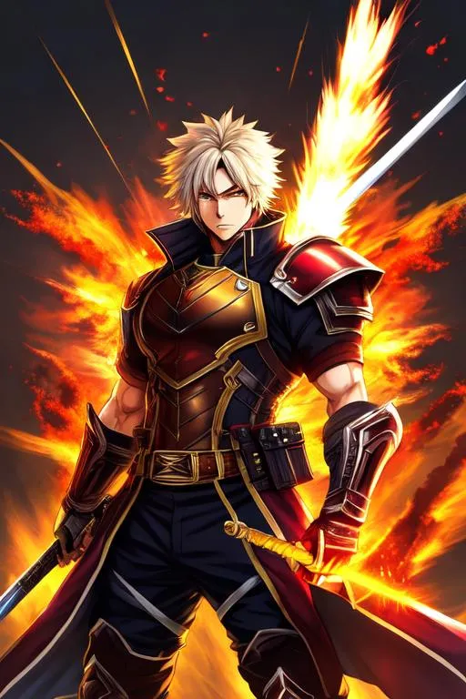 well drawn, cell shading, explosion god, smart, fier...