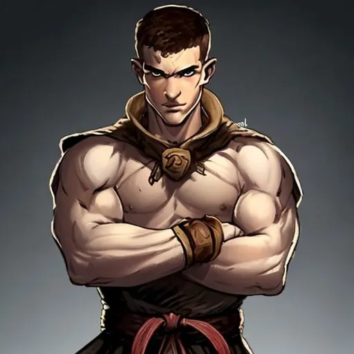 male,albino,warrior,30-year-old,mercenary,very short... | OpenArt